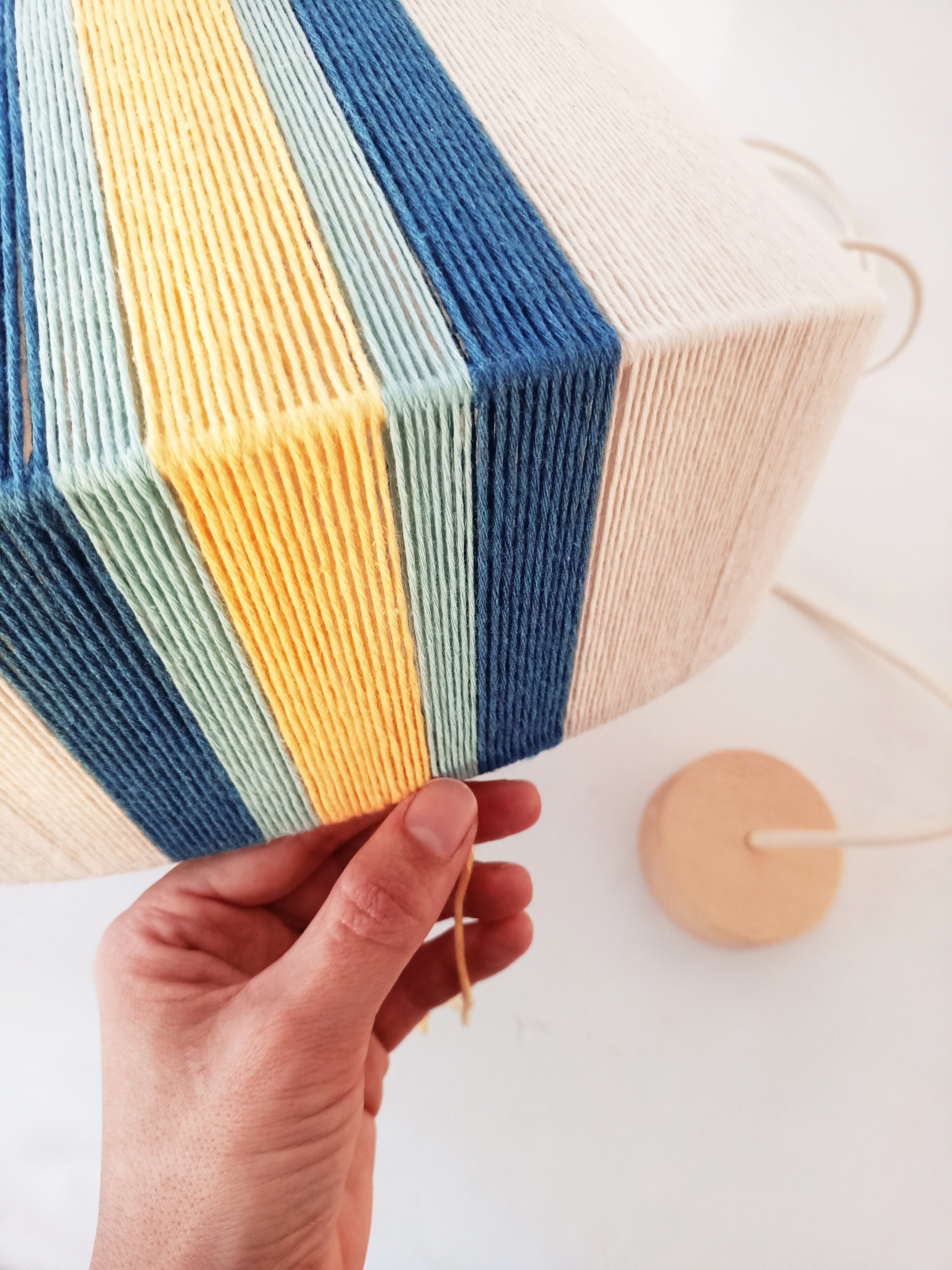 MIA vertical stripes – KATN Handmade Cotton Lamps