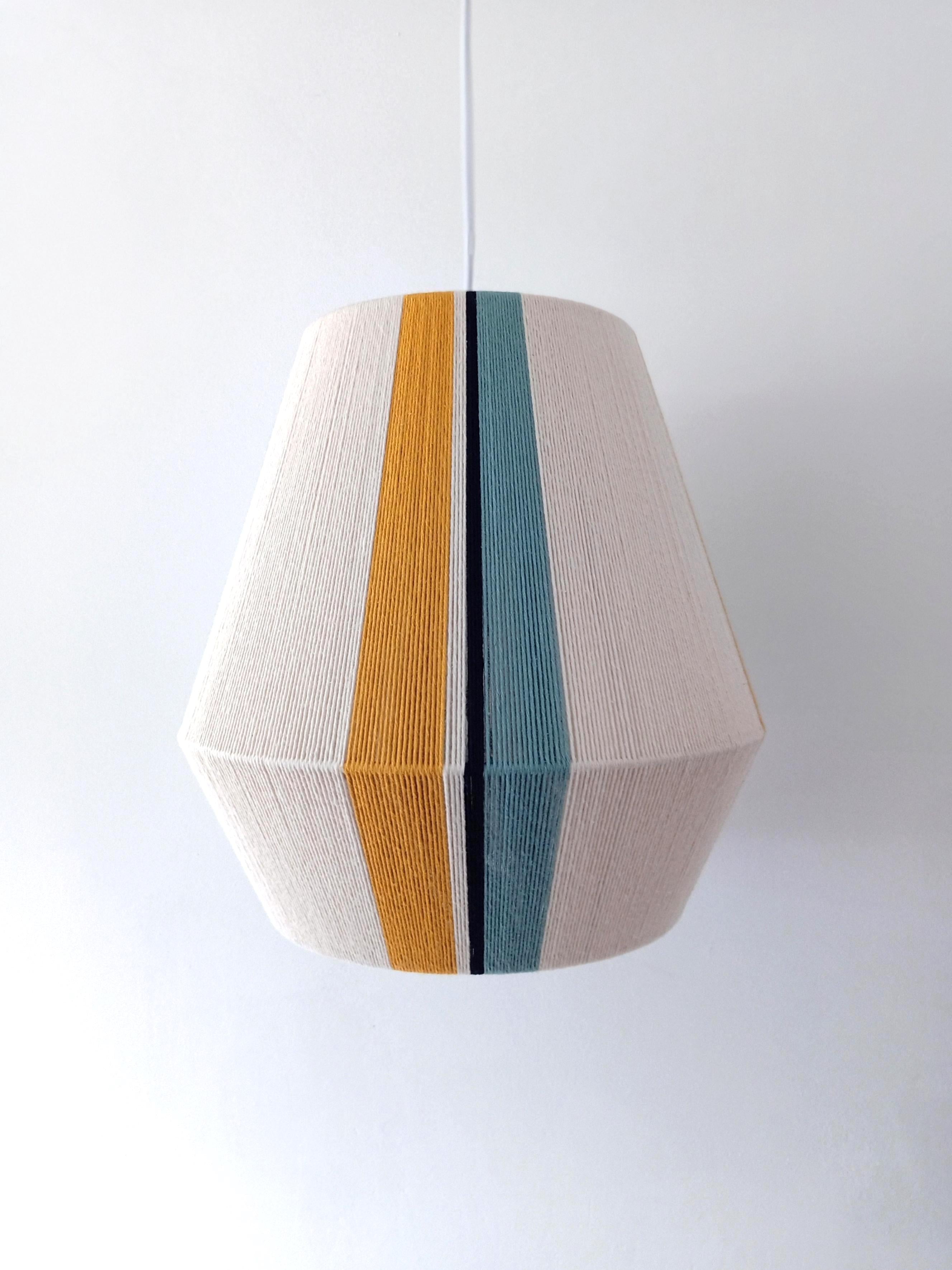 PEPITA BLUE – KATN Handmade Cotton Lamps